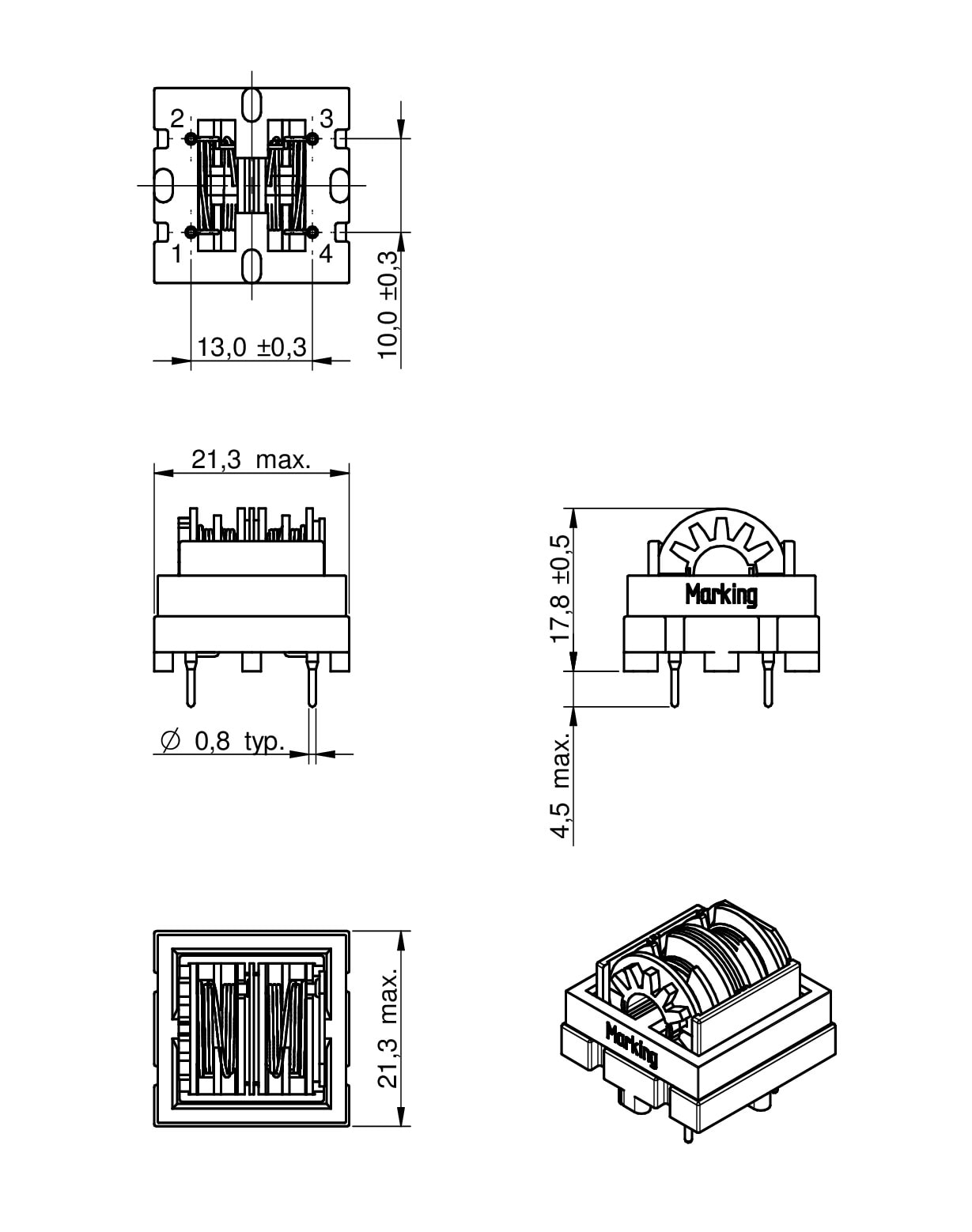 WE FC Common Mode Power Line Choke Passive Components W rth we-fc-common-mode-power-line-choke-passive-components-w-rth